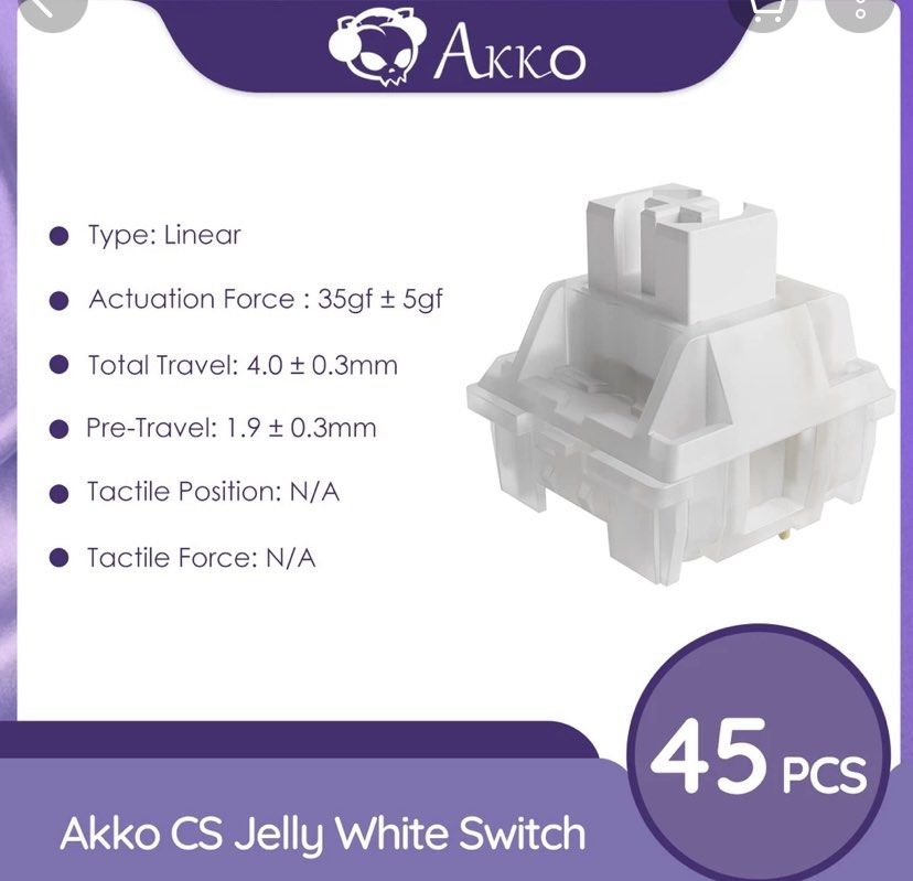 Akko linear switches, Computers & Tech, Parts & Accessories, Computer ...