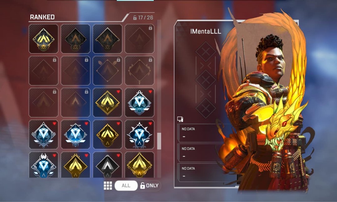 APEX LEGEND 7 HEIRLOOM ACCOUNT WITH OG BATTLEPASSES (OGE), Video Gaming ...