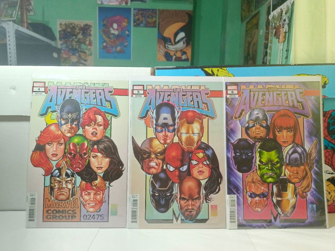Avengers Mark Brooks Corner Box variants, Hobbies & Toys, Books ...