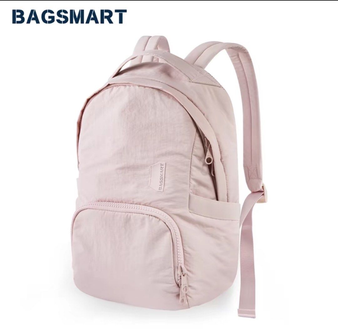 Bagsmart pink backpack, Women's Fashion, Bags & Wallets, Backpacks on ...