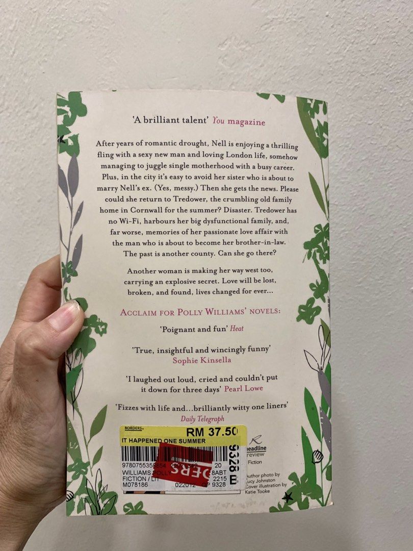 Bestselling Author Polly Williams It Happened One Summer chic lit novel book buku cerita fiction ...