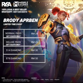 BRODY APBREN SKIN, Video Gaming, Video Games, Others on Carousell