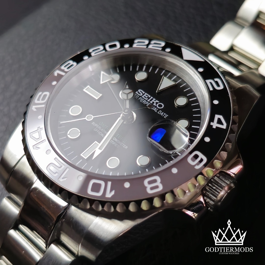 [BUILD] Seiko Bruce Wayne GMT Mod, Men's Fashion, Watches & Accessories ...