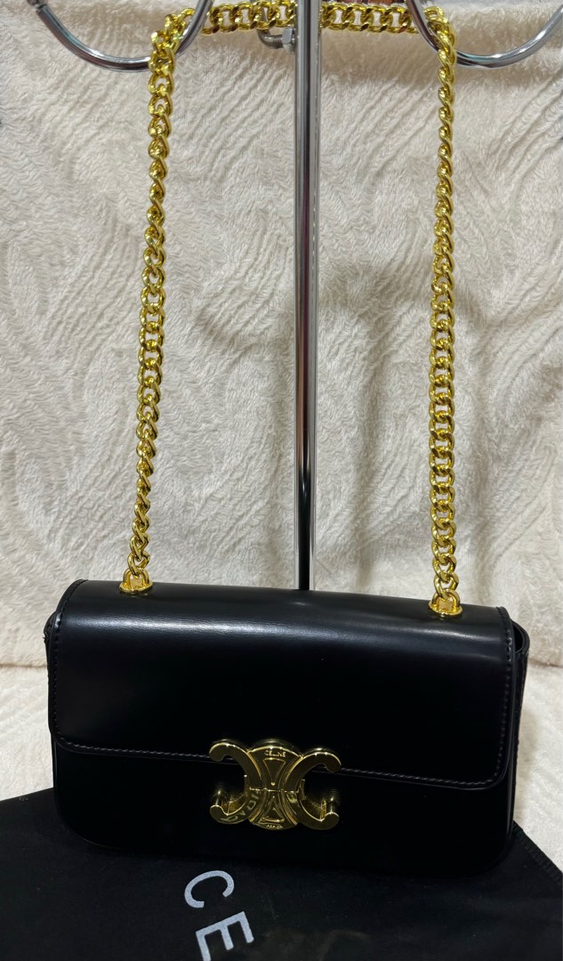 Celine Triomphe Chain Bag, Luxury, Bags & Wallets on Carousell