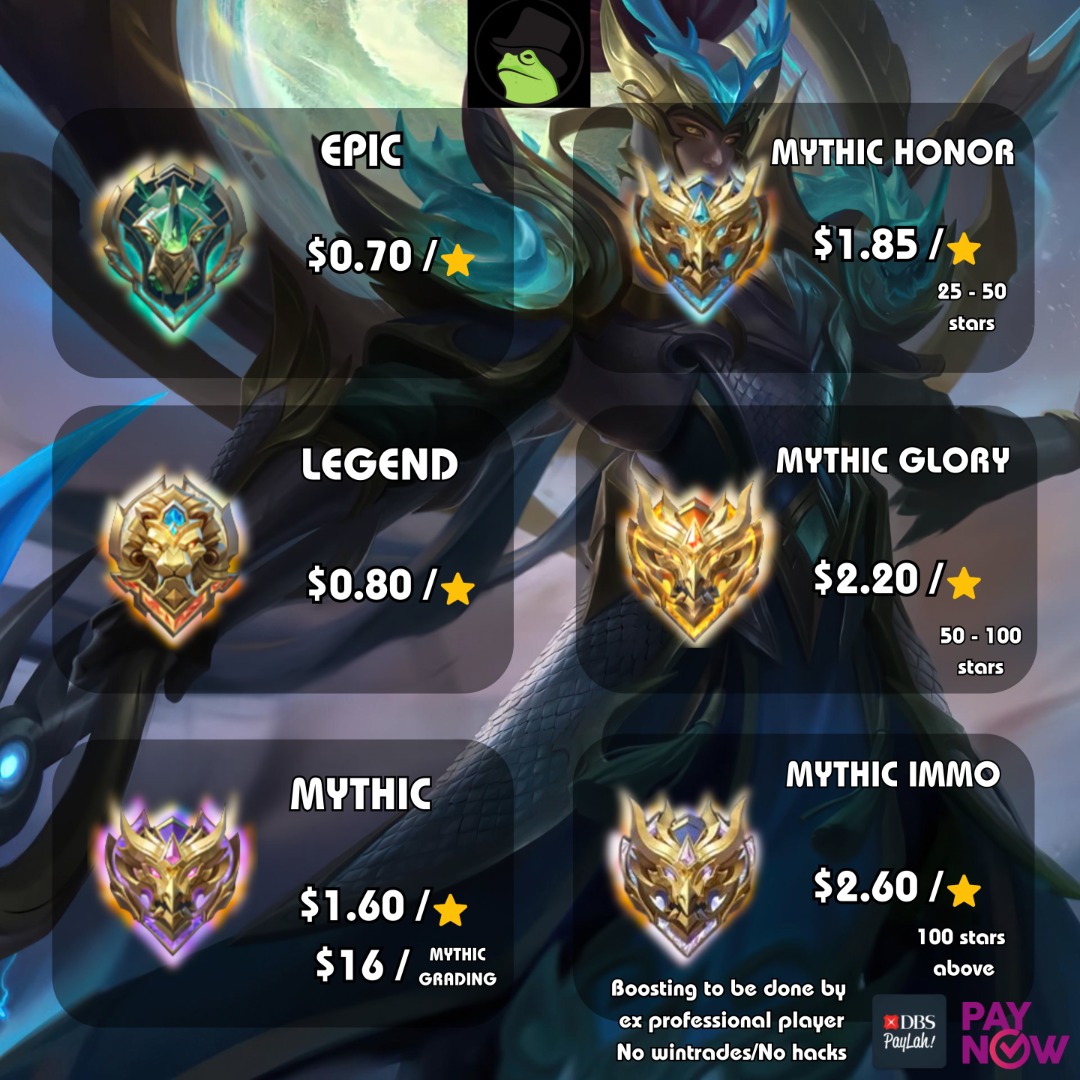 CHEAPEST Mobile Legends Boosting | Mobile Legends Boosting Service ...