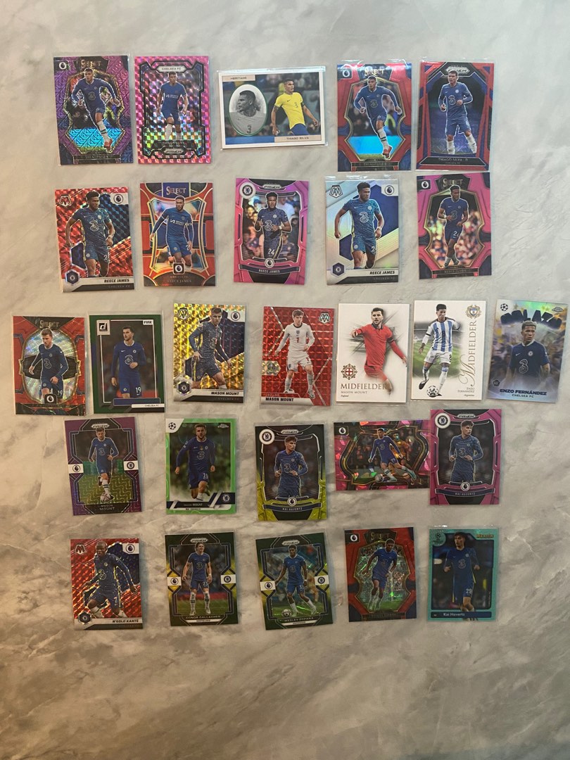 Chelsea Refractor Numbered Football Soccer Card Lot - Thiago Silva ...