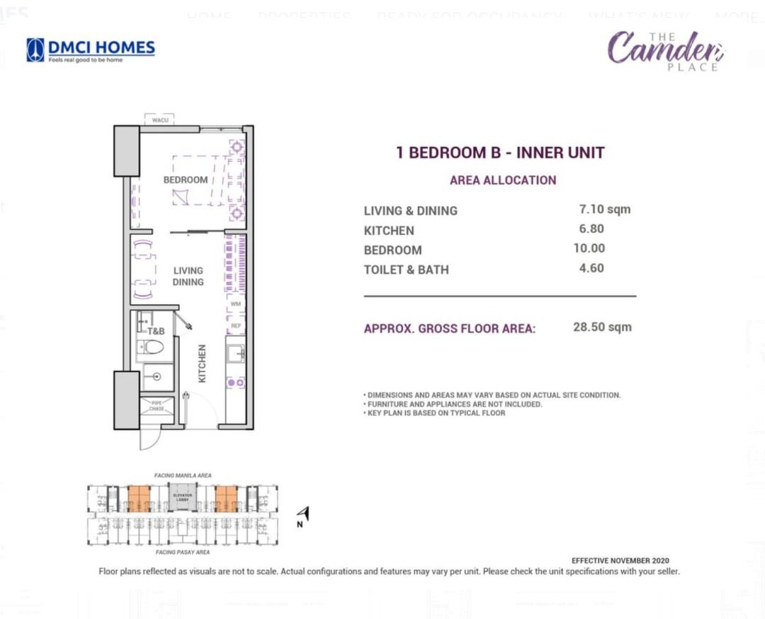 Condo1BR 28sqm in Malate Manila near Saint Benilde Taft Campus, SM City ...