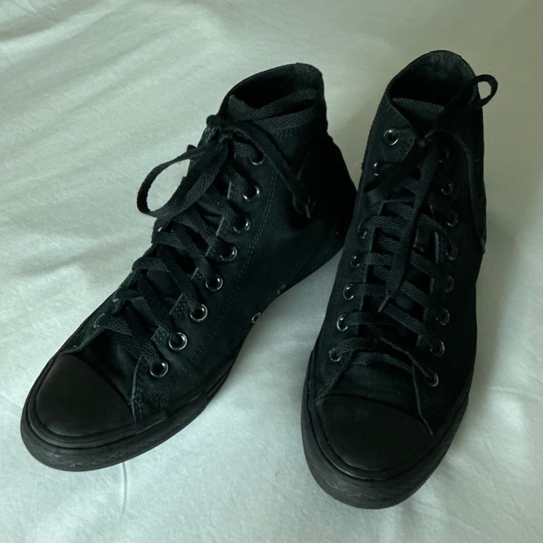 Converse Chuck Taylor All Star High Cut Sneakers All Black, Men's ...