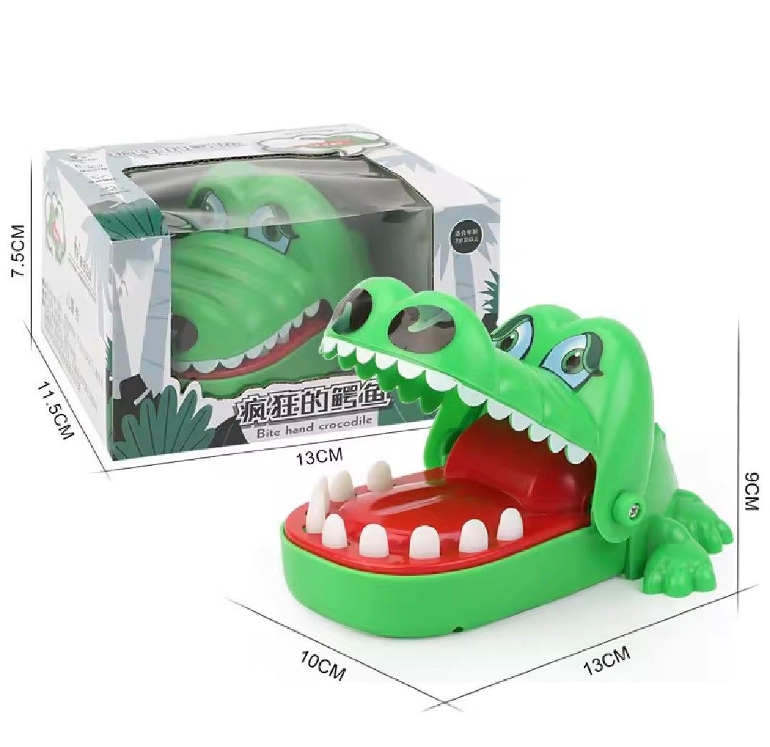 Crocodile finger biting toy game (green), Hobbies & Toys, Toys & Games ...