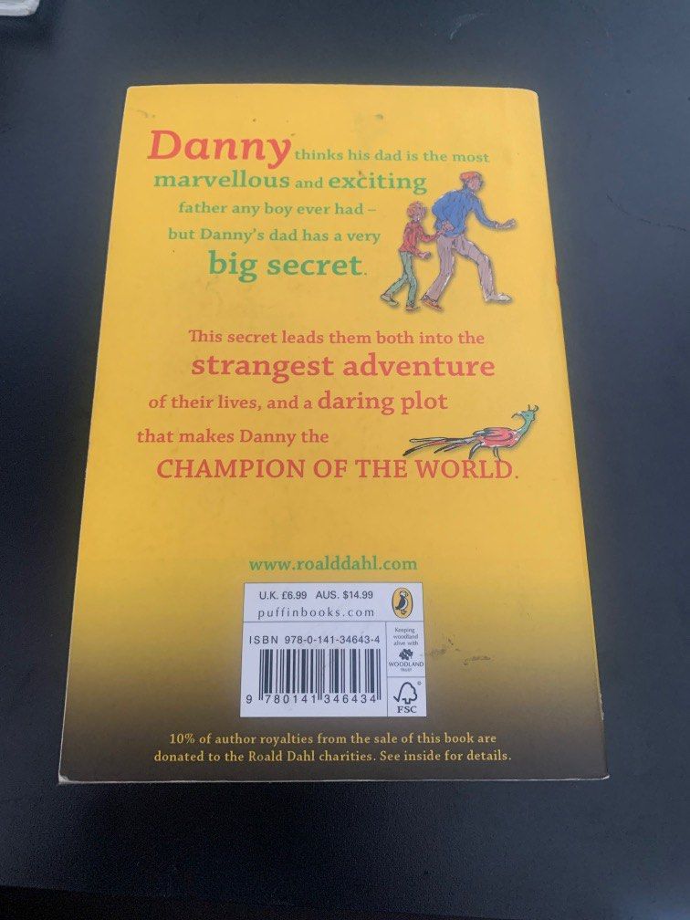 Danny the champion of the world by ROALD DAHL, Hobbies & Toys, Books ...