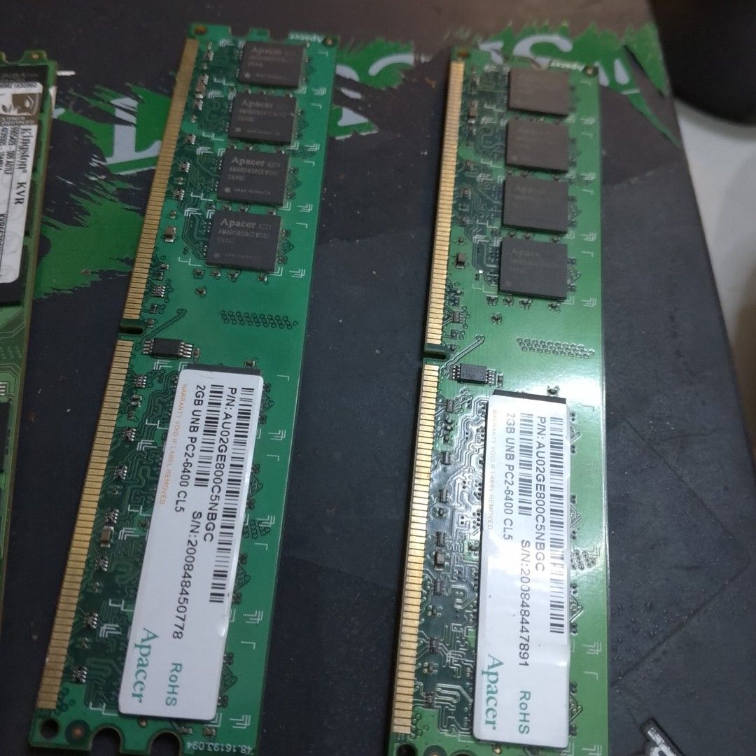 DDR2 RAM 2GB PC2-5300U 667Mhz 240Pin KVR667D2N5/2G Desktop PC MEMORY 2 ...