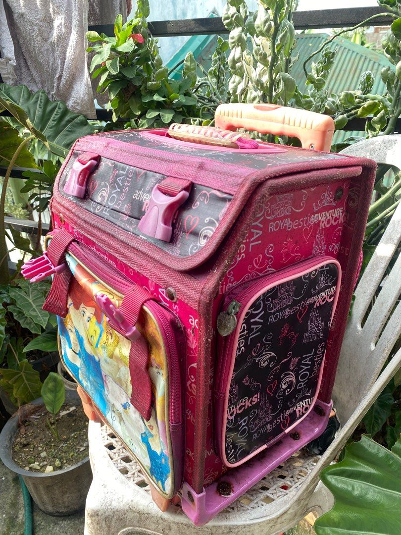 DISNEY PRINCESS TROLLEY BAG / BOX TYPE BAG, Babies & Kids, Babies ...