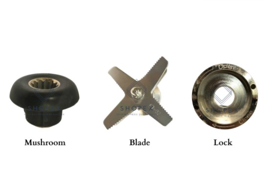 Drink machine blender parts (Blade assembly, blade lock and mushroom ...