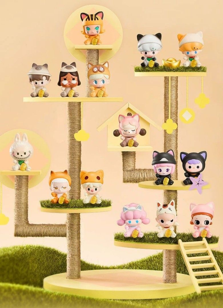 [EXCLUSIVE! BRAND NEW! POPMART] POPMART LUCKY CAT MINI POPBEAN SERIES ...