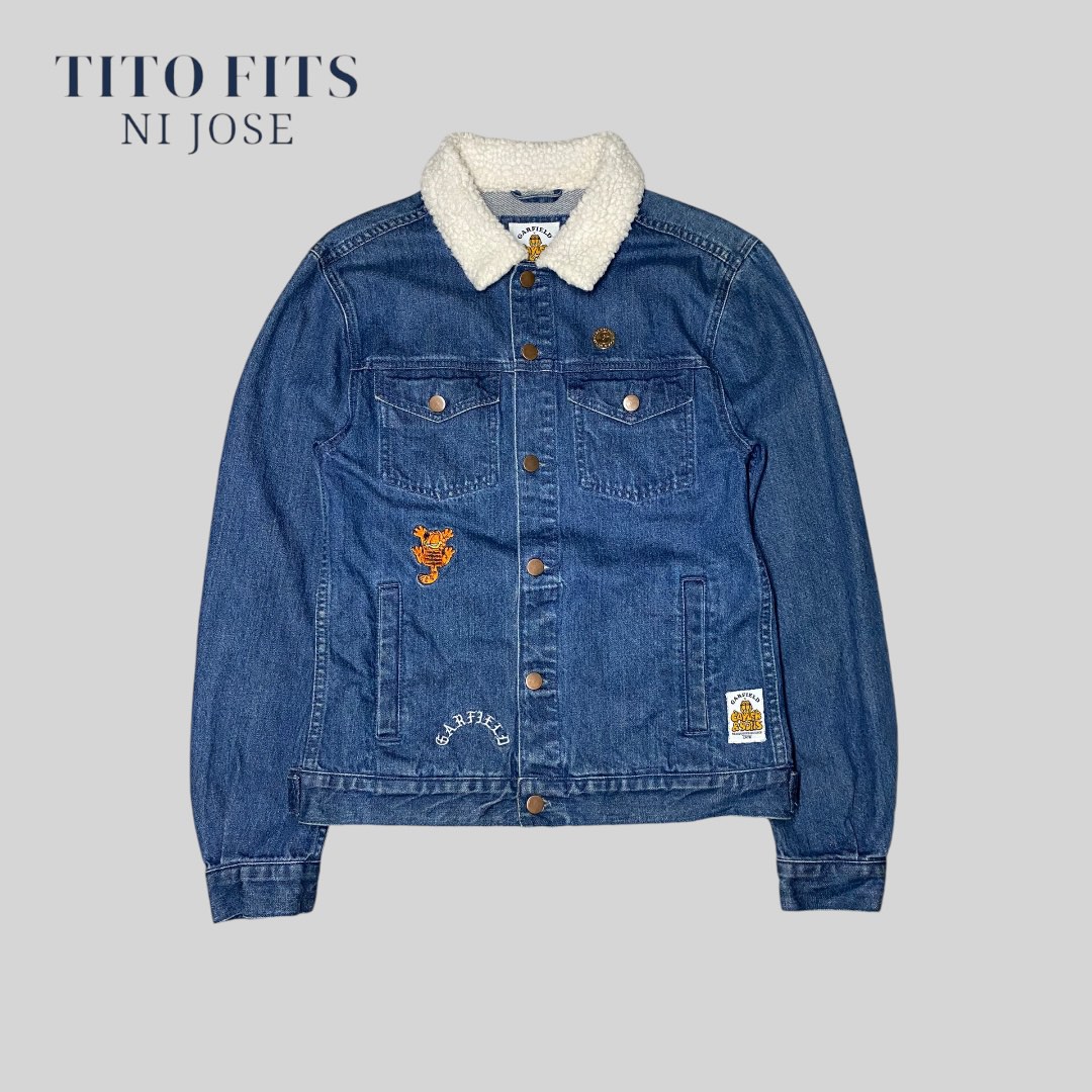 Garfield Denim Jacket, Men's Fashion, Coats, Jackets and Outerwear on ...