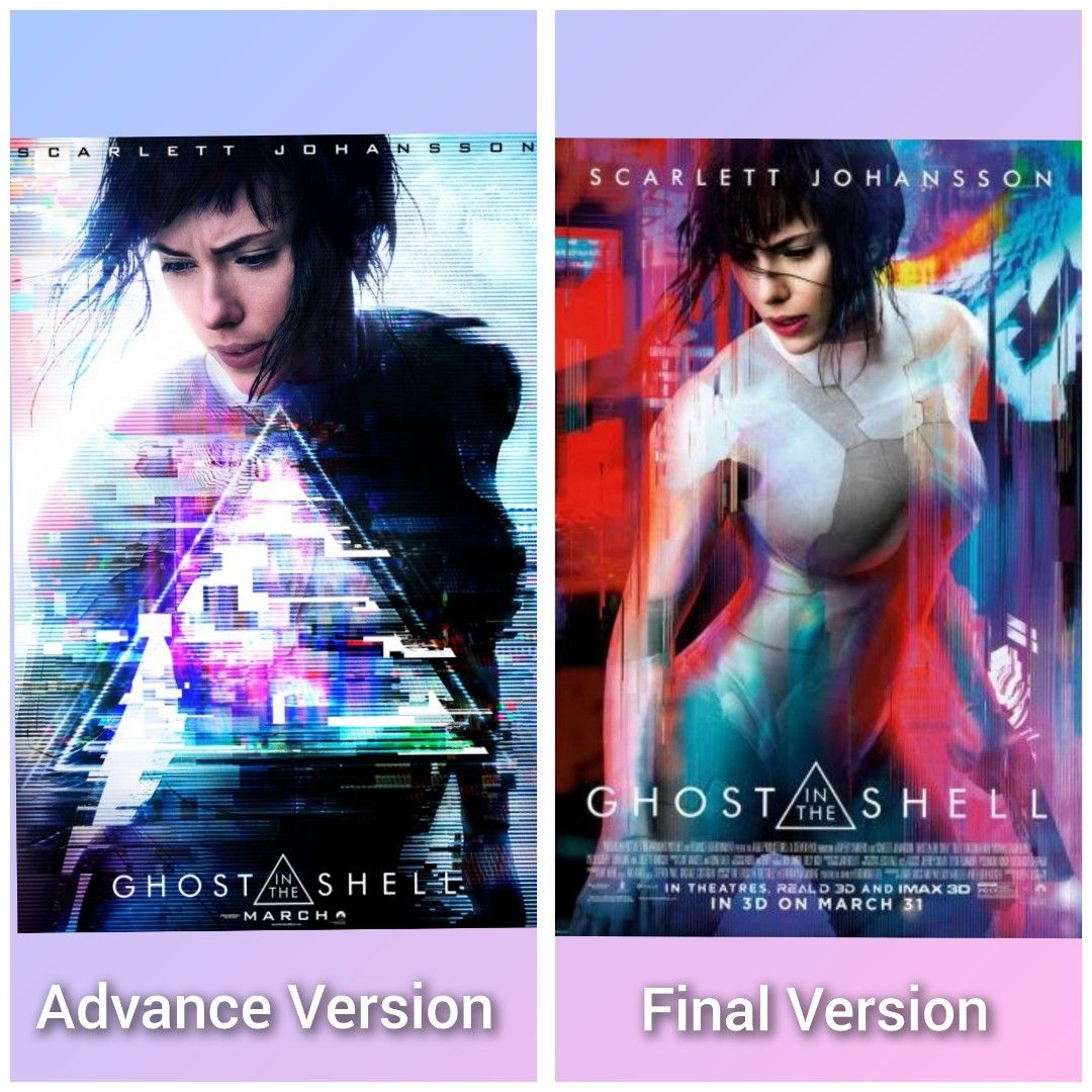 GHOST IN THE SHELL ORIGINAL 2-SIDED MOVIE POSTER, Furniture & Home ...