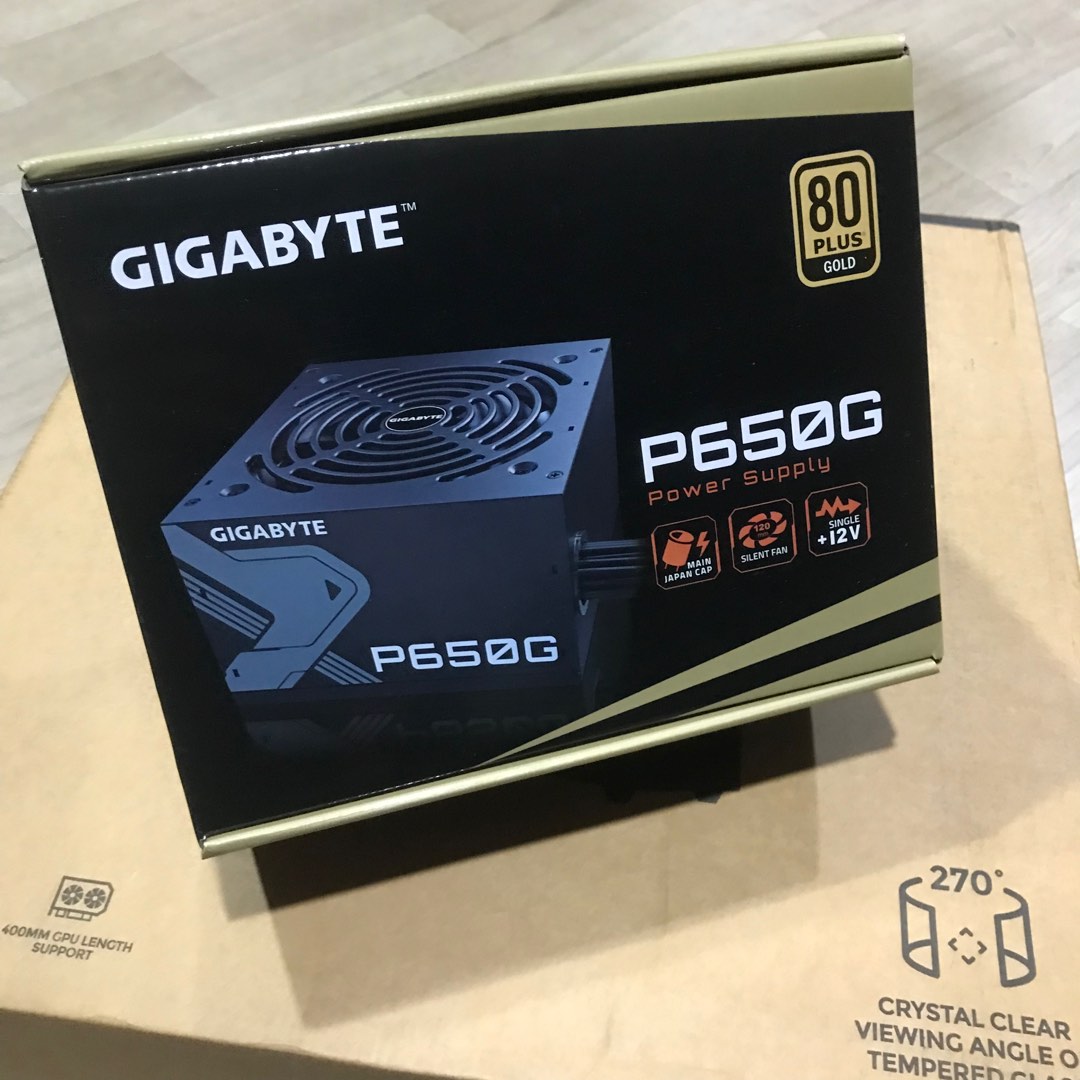 GIGABYTE P650G 80 PLUS GOLD POWER SUPPLY | PSU 650W, Computers & Tech ...