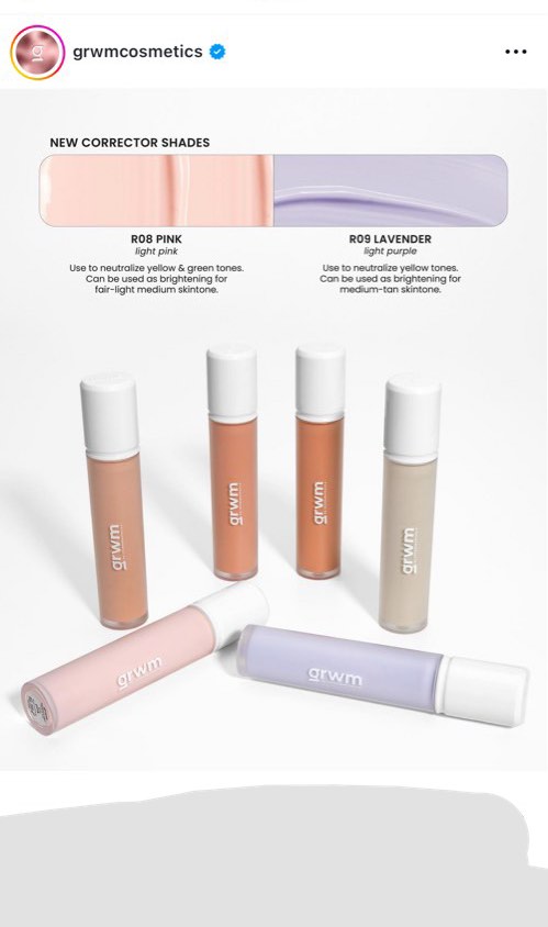 GRWM Cosmetics Radiance Tint in Lavander (Color Corrector), Beauty ...