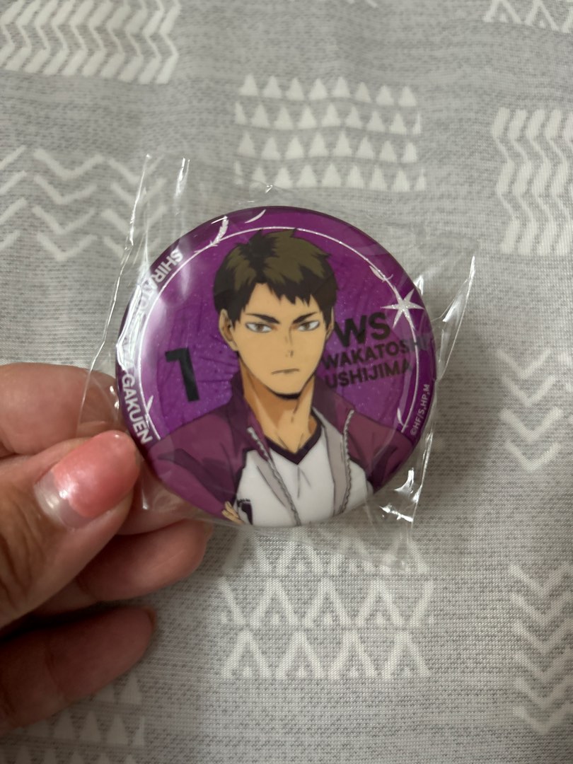 Haikyuu! Ushijima Wakatoshi Badge, Hobbies & Toys, Memorabilia ...