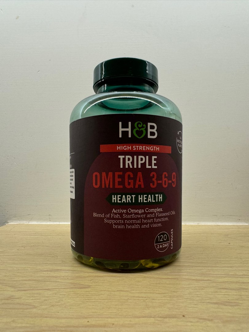 H&B Omega 3-6-9 (120 capsules) [expiry date: Jan 2026], 健康及營養食用品, 健康補充品, 健康補充品 - 維他命及補充品 - Carousell