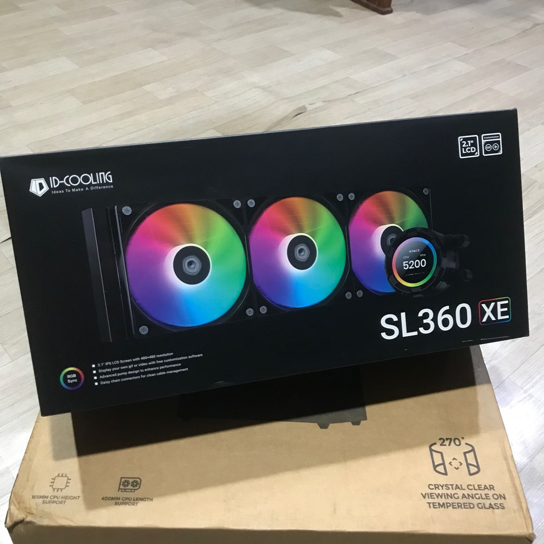 ID COOLING SPACE SL360 XE ARGB AIO LIQUID COOLER, Computers & Tech ...