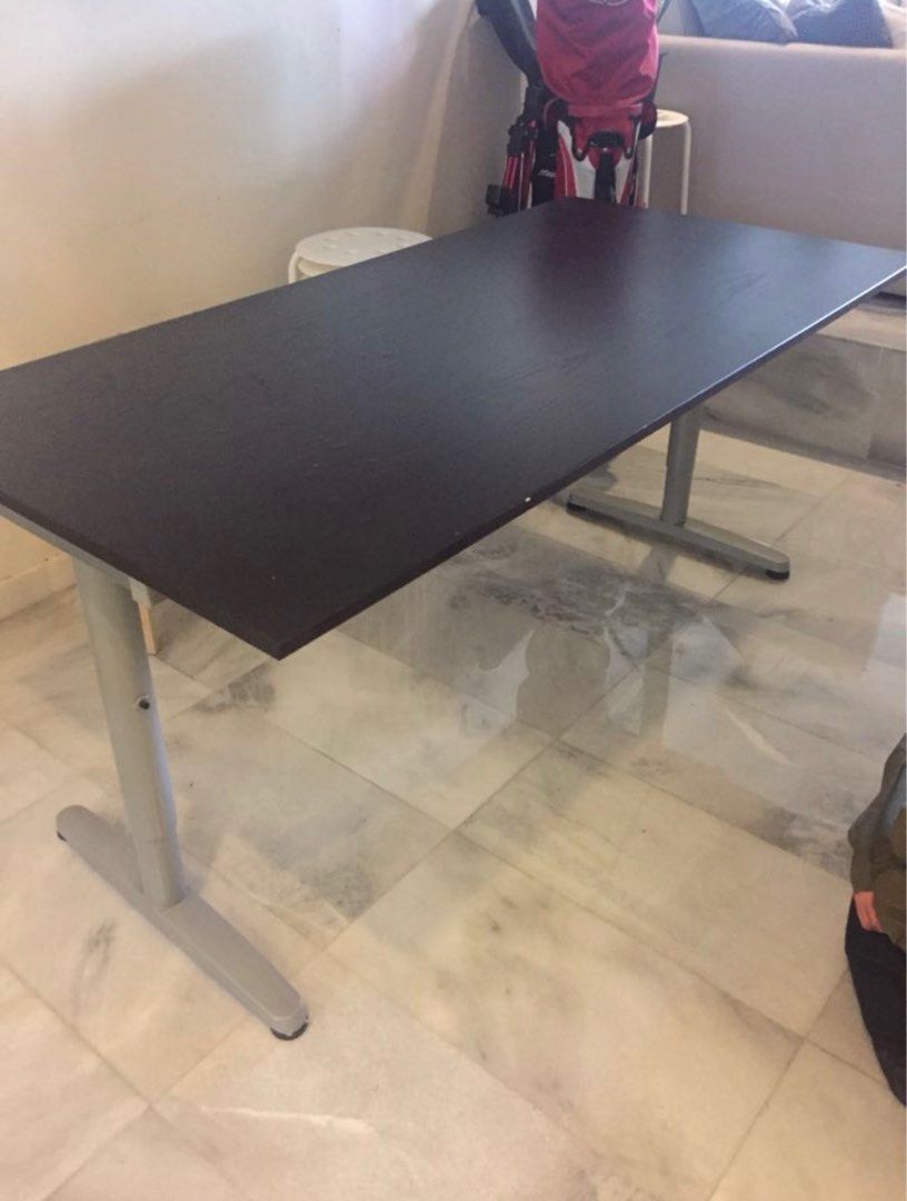Ikea galant dark desk, Furniture & Home Living, Furniture, Other Home ...
