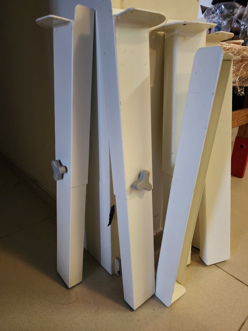 IKEA PAHL study desk LEGS adjustable table legs with shelves. parts replacement legs