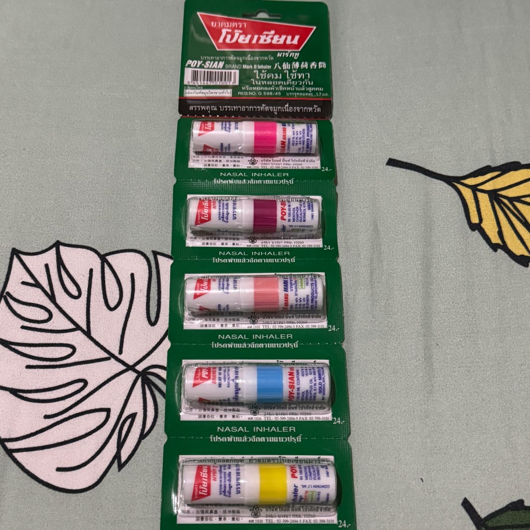 INHALER POY SIAN ORIGINAL THAILAND BANGKOK, Kesehatan & Kecantikan ...