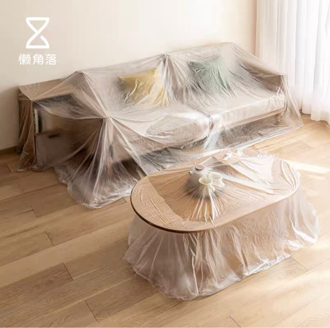 [INSTOCK] Disposable Plastic Dust Cover Renovation, Furniture & Home ...