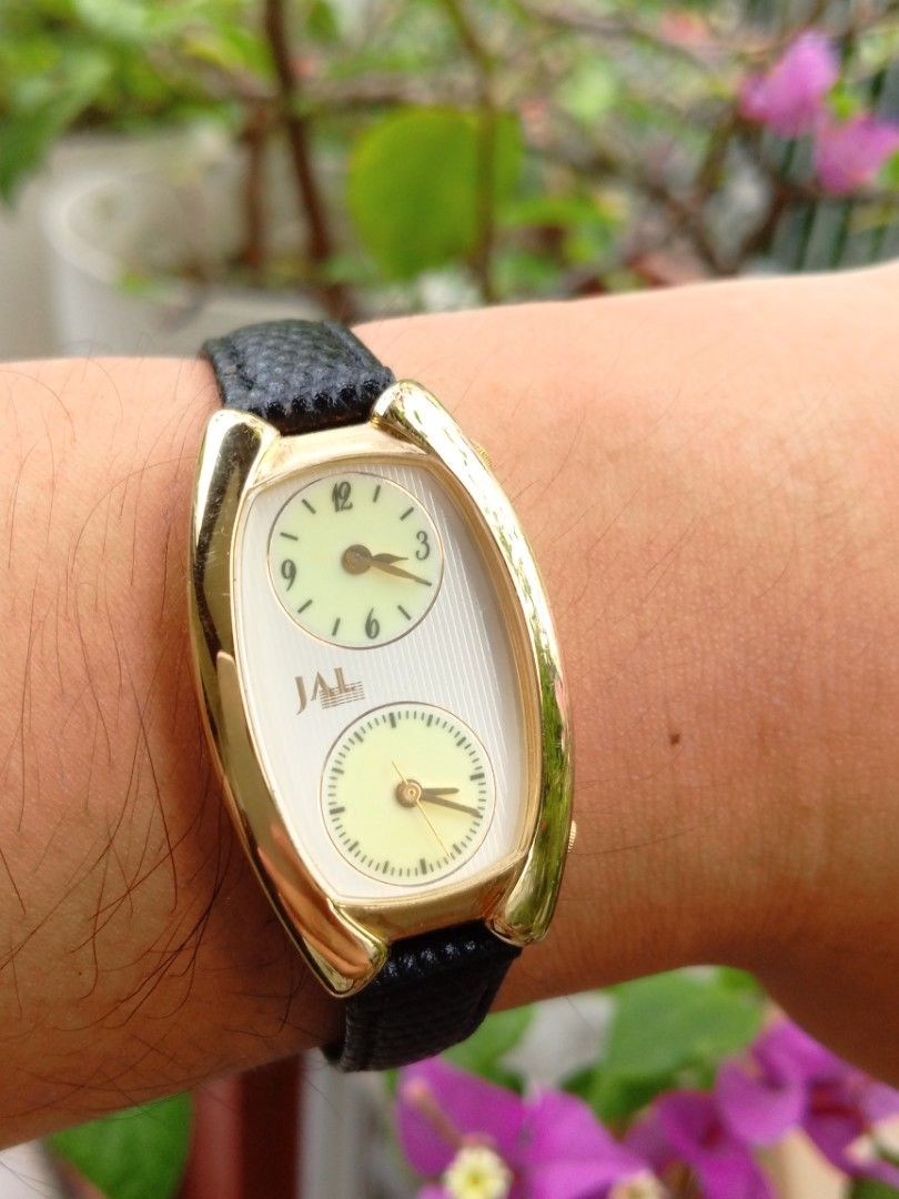 Japan Airlines (JAL) dual face Pilot's watch, Luxury, Watches on Carousell