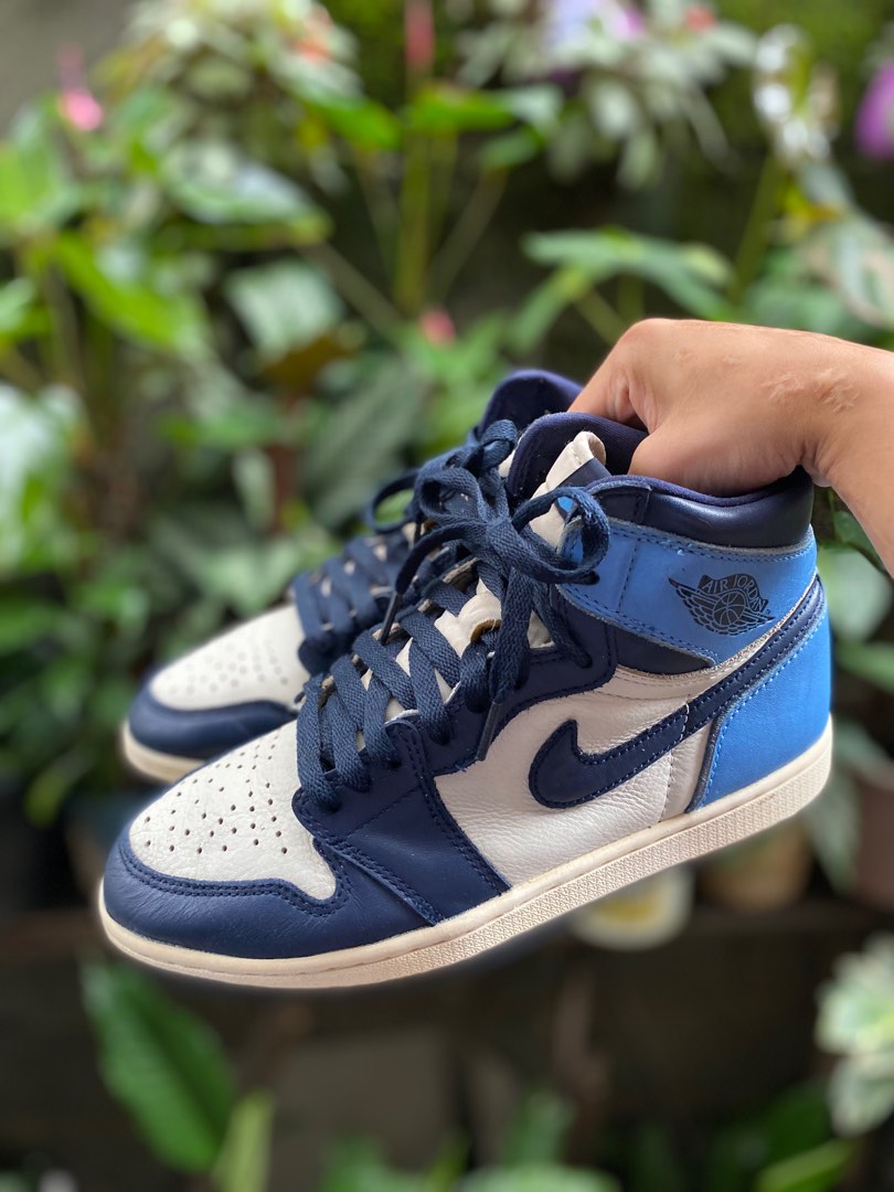 Jordan 1 Obsidian, Men's Fashion, Footwear, Sneakers on Carousell