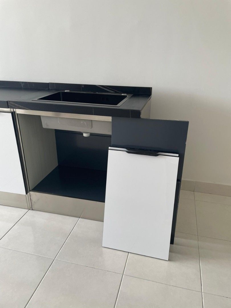 [Kitchen] 120cm + 80cm L Kicthen Cabinet With Sink, Furniture & Home ...