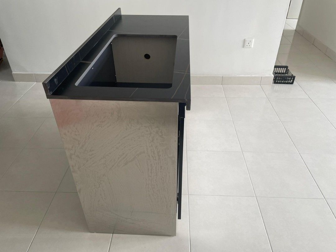 [Kitchen] 120cm + 80cm L Kicthen Cabinet With Sink, Furniture & Home ...
