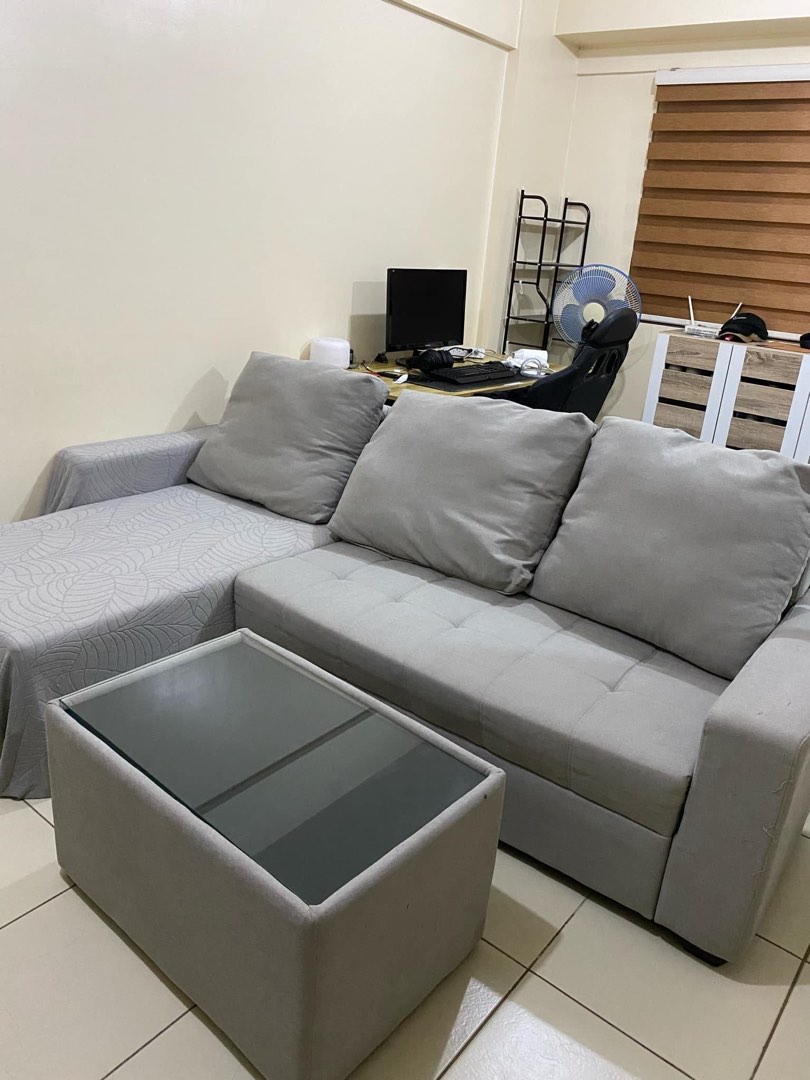 L Shape sofa (All homes), Furniture & Home Living, Furniture, Sofas on Carousell