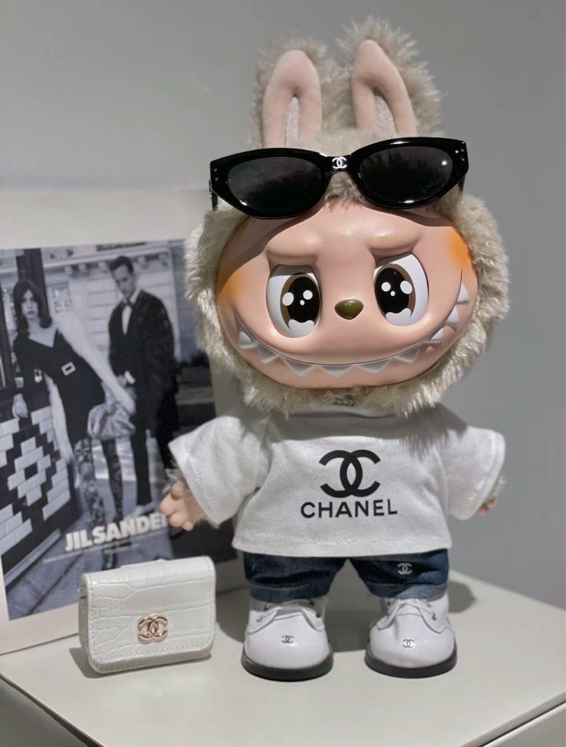 LABUBU 40CM outfit luxury Chanel clothing set POPMART V1 V2 plushie ...