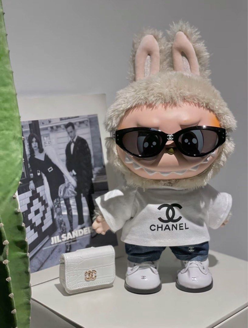 LABUBU 40CM outfit luxury Chanel clothing set POPMART V1 V2 plushie ...