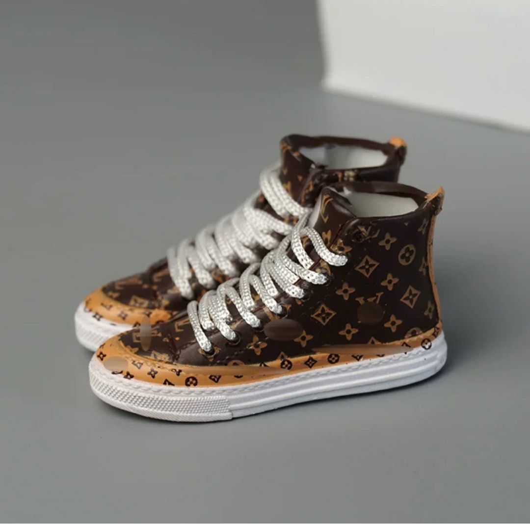 LABUBU luxury LV shoes POPMART 17cm V1 V2 keychain plushie s outfit ...