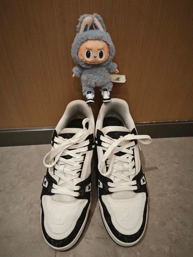 LABUBU luxury LV shoes POPMART 17cm V1 V2 keychain plushie s outfit ...