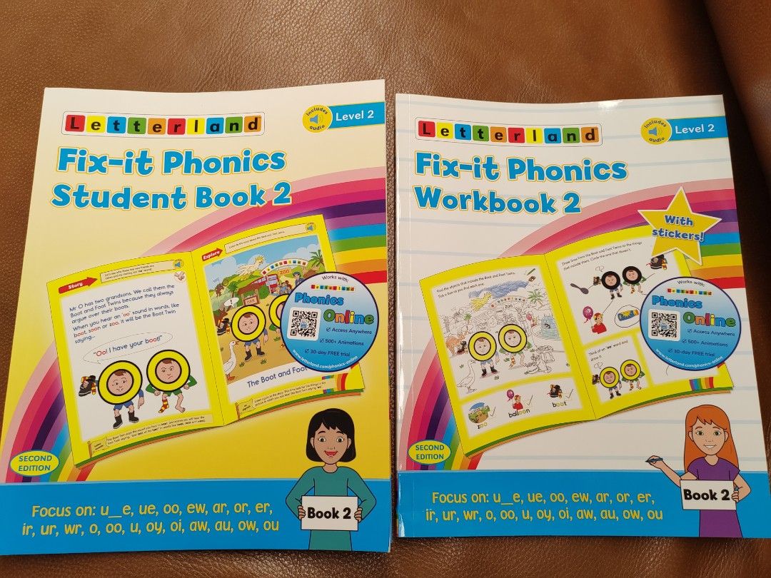 Letterland Fix-it Phonics - Level 2 - Student Book 2 and Workbook 2 ...