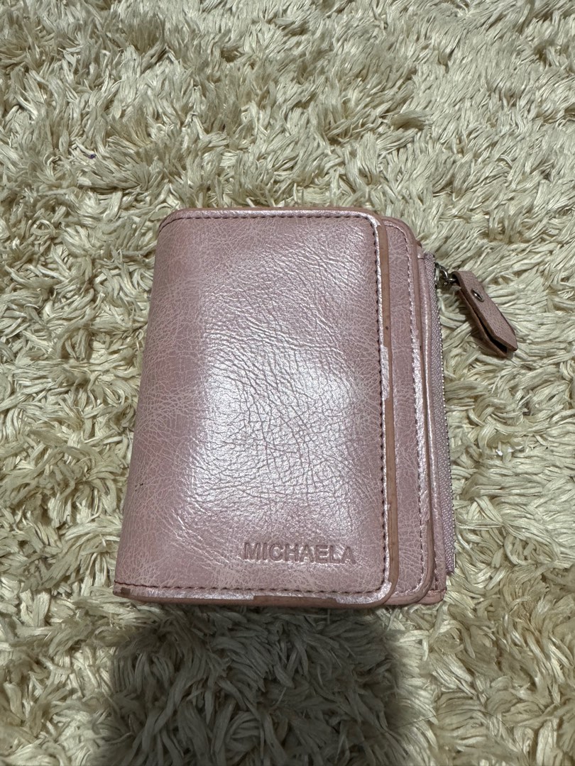 Michaela Pink Wallet with coin purse, Women's Fashion, Bags & Wallets ...