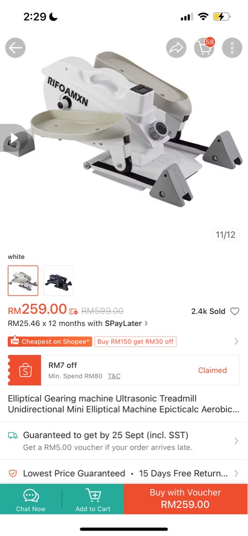 mini elliptical stepper threadmill, Sports Equipment, Exercise ...