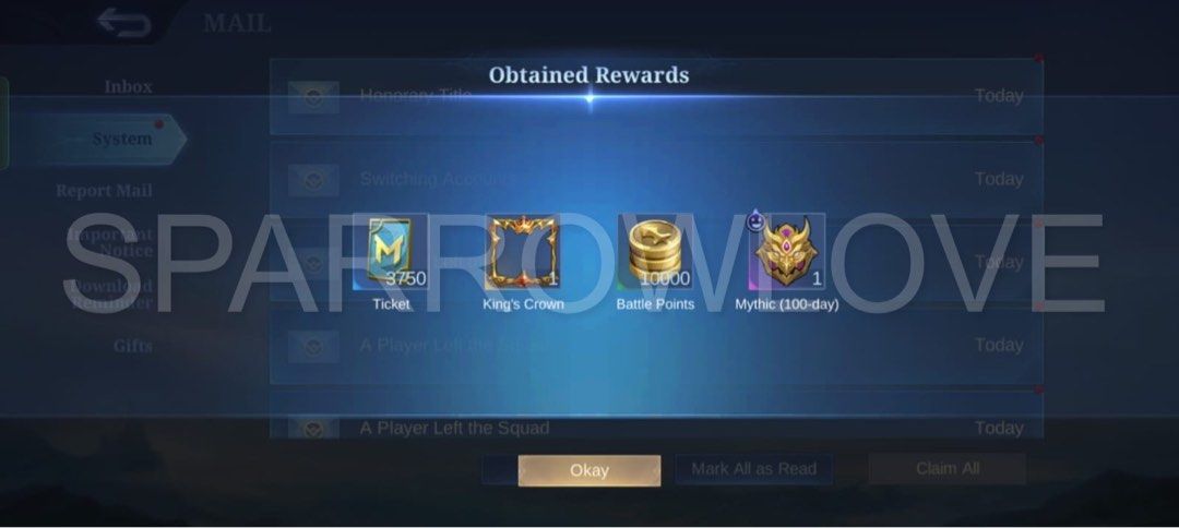 Mobile Legends King's Crown Border | MLBB King's Crown | TOP 1 Squad ...