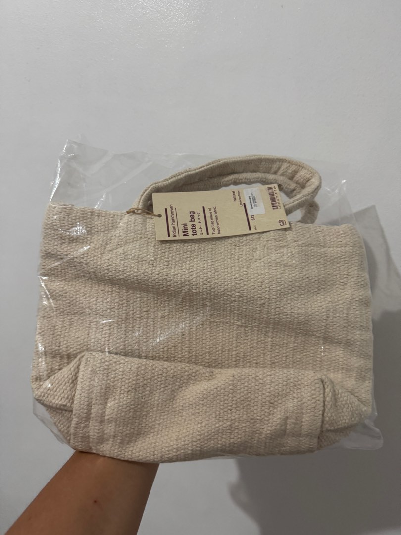 Muji Mini Tote Bag, Women's Fashion, Bags & Wallets, Tote Bags on Carousell
