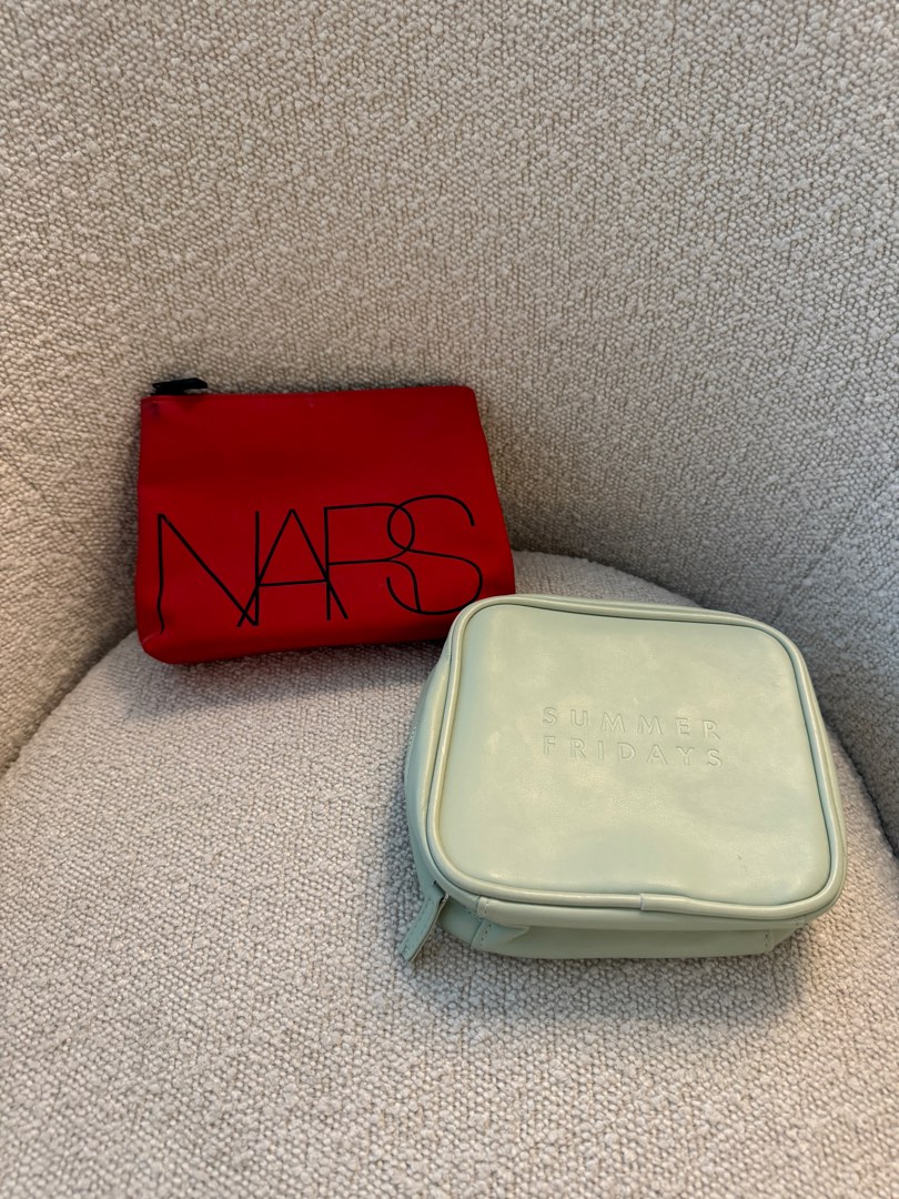 Nars and Summer Fridays Makeup Pouch, Women's Fashion, Bags & Wallets ...