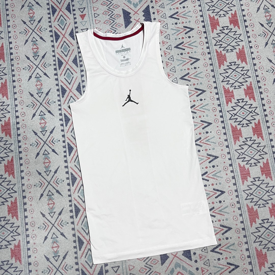 Nike Air Jordan Tight Fit Fitness Singlet, Men's Fashion, Activewear on ...