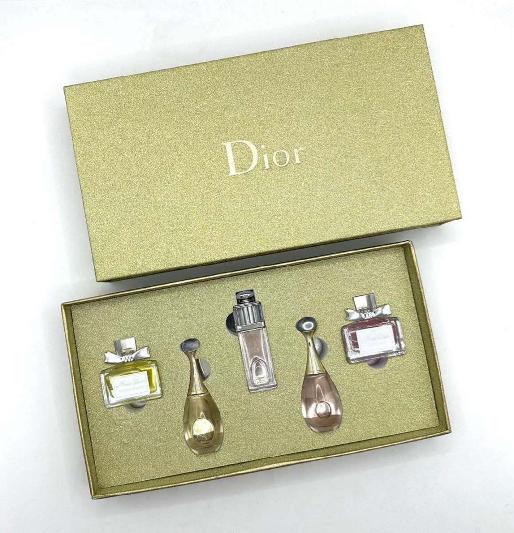 [ORIGINAL] AUTHENTIC READY STOCK DIOR 5 IN 1 SET 5X5ML GOLD BOX PERFUME ...