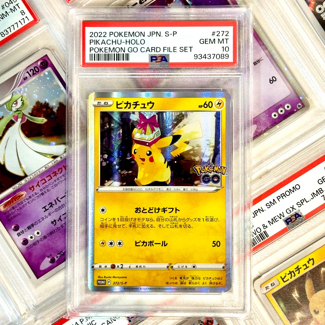 PSA 10 Pikachu Holo #272 PoGo Card File Set Promo 2022 Sword & Shield ...