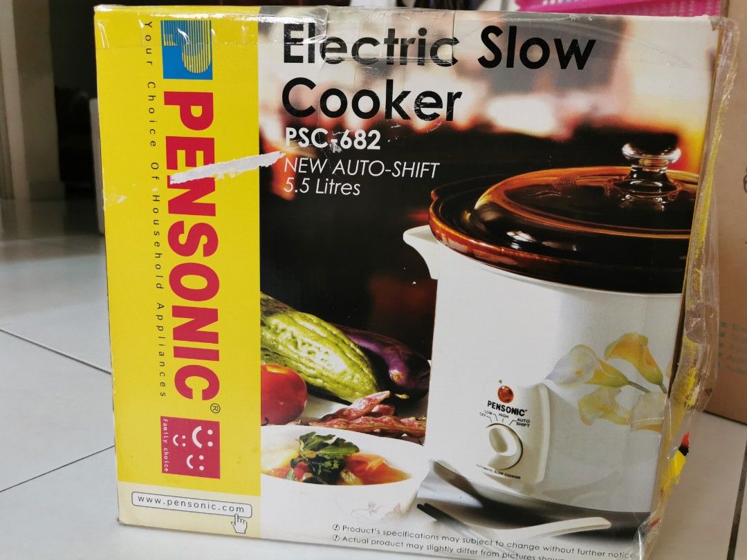 Pensonic Electric Slow Cooker 5.5L, Furniture & Home Living ...