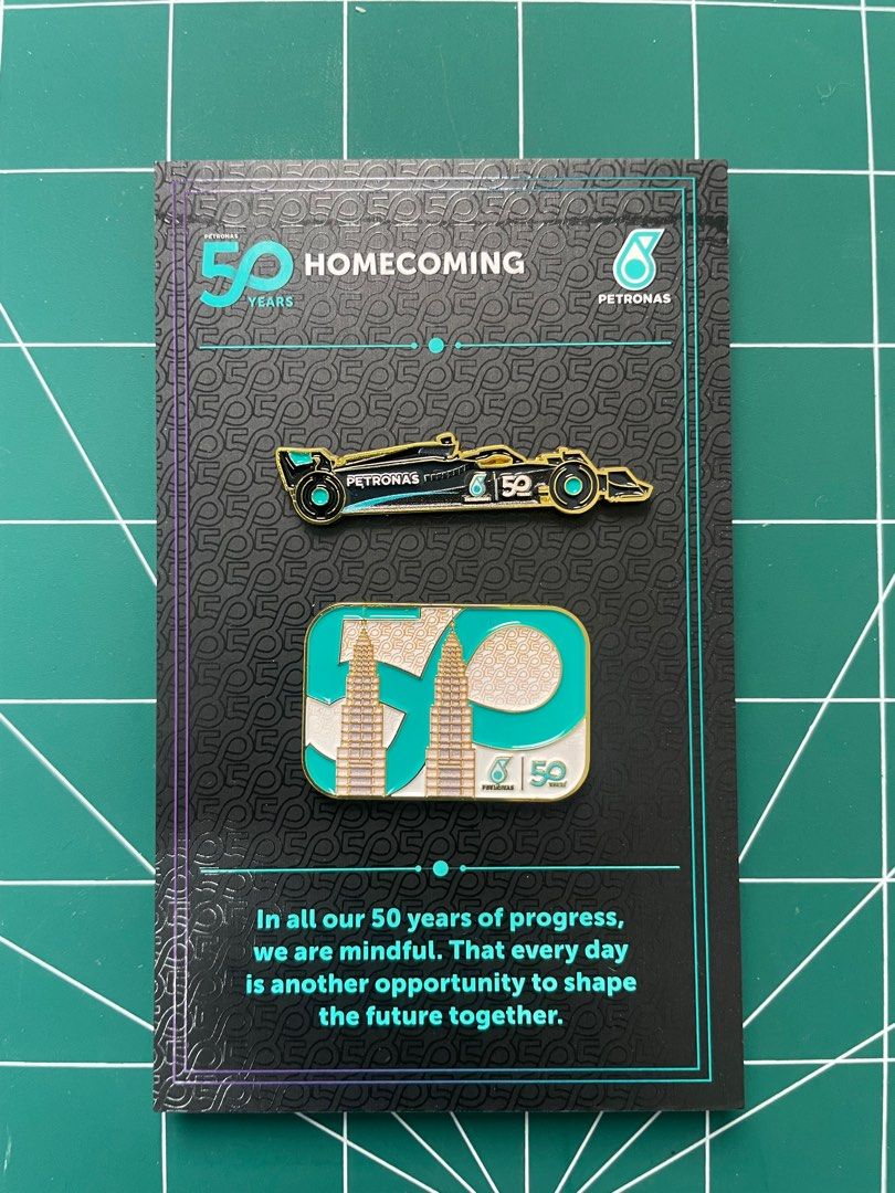 PETRONAS 50 YEARS HOMECOMING LAPEL PIN, Hobbies & Toys, Collectibles ...