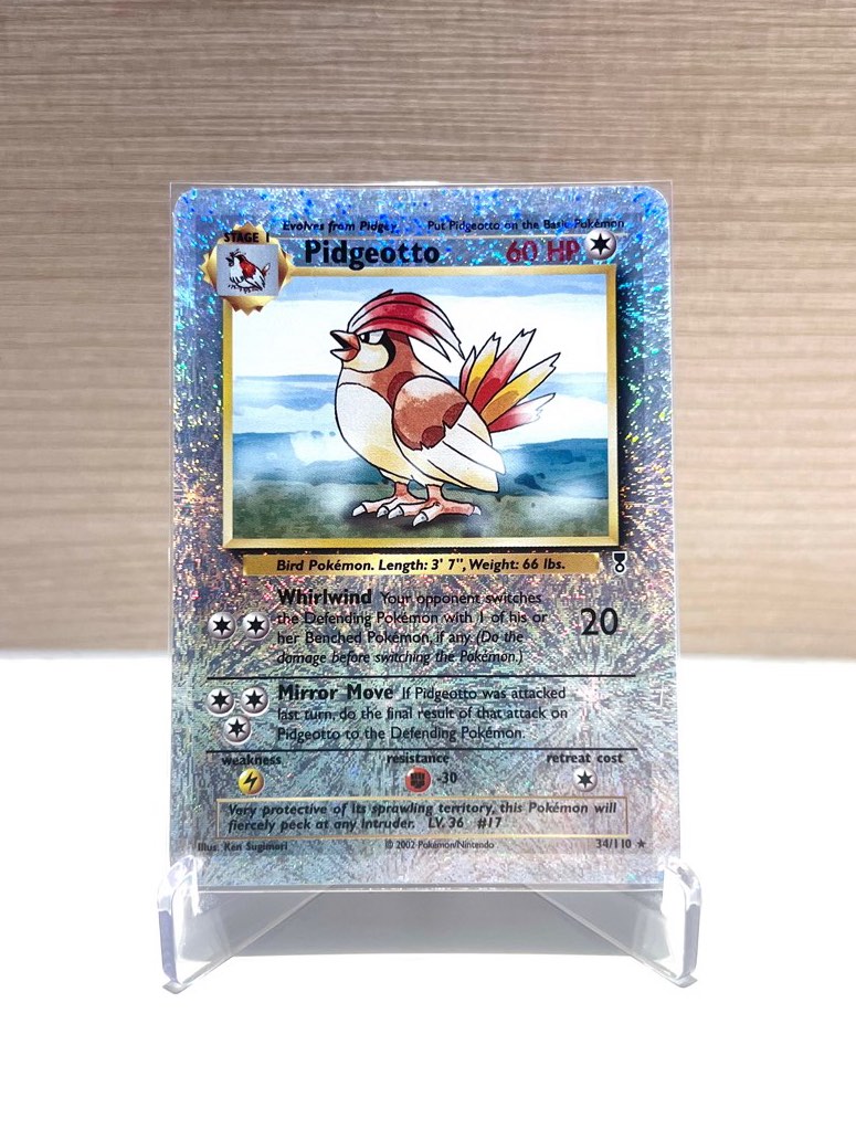Pidgeotto 34/110 Legendary Collection Reverse Holo Rare Vintage Pokemon ...